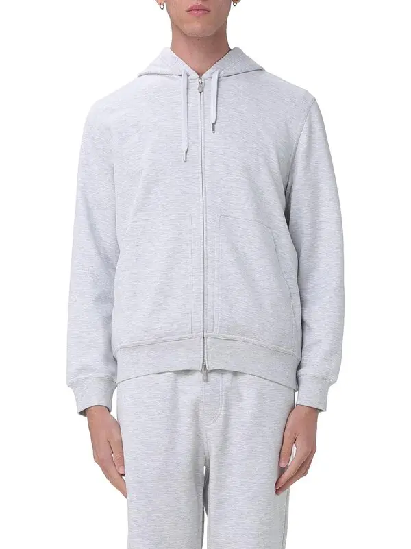 Brunello Cucinelli Zip-up Hoodie - Grey