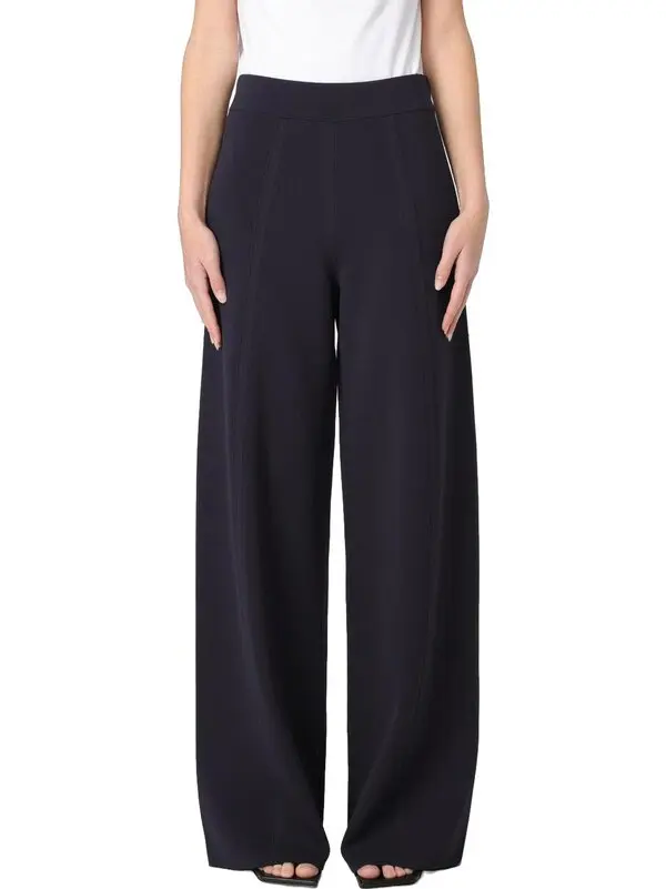 Max Mara Tailored Wide Leg Trousers - Navy