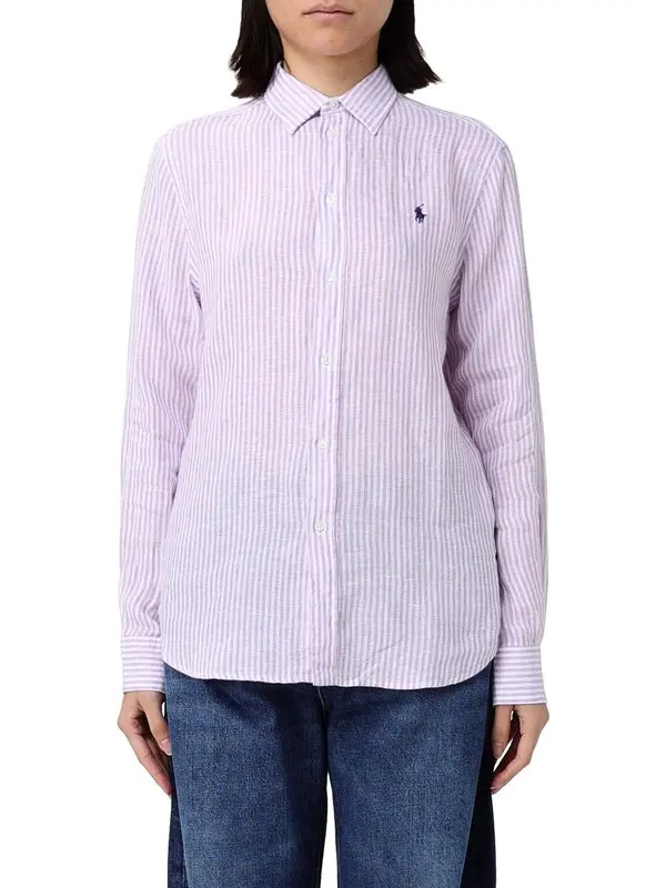 Polo Ralph Lauren Striped Button-up Shirt - Violet