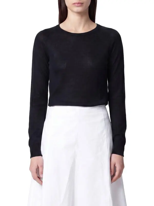 ROBERTO COLLINA Cashmere And Silk Crewneck Sweater - Blue