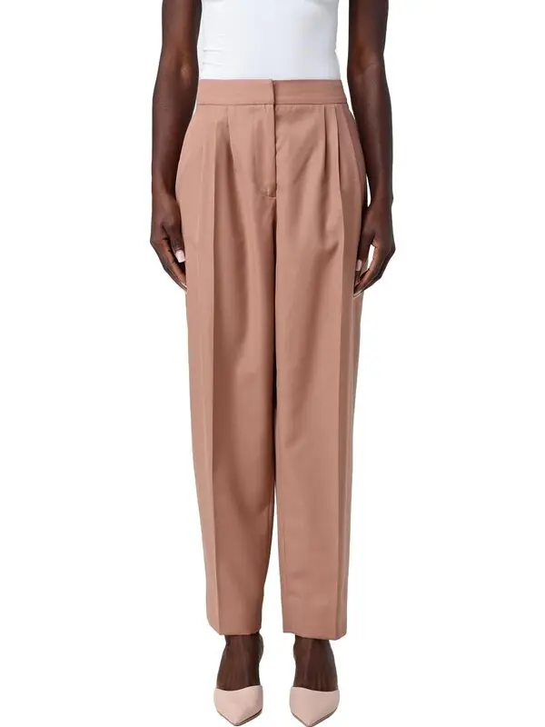 TWINSET Stretch Cotton Classic Trousers - Brown