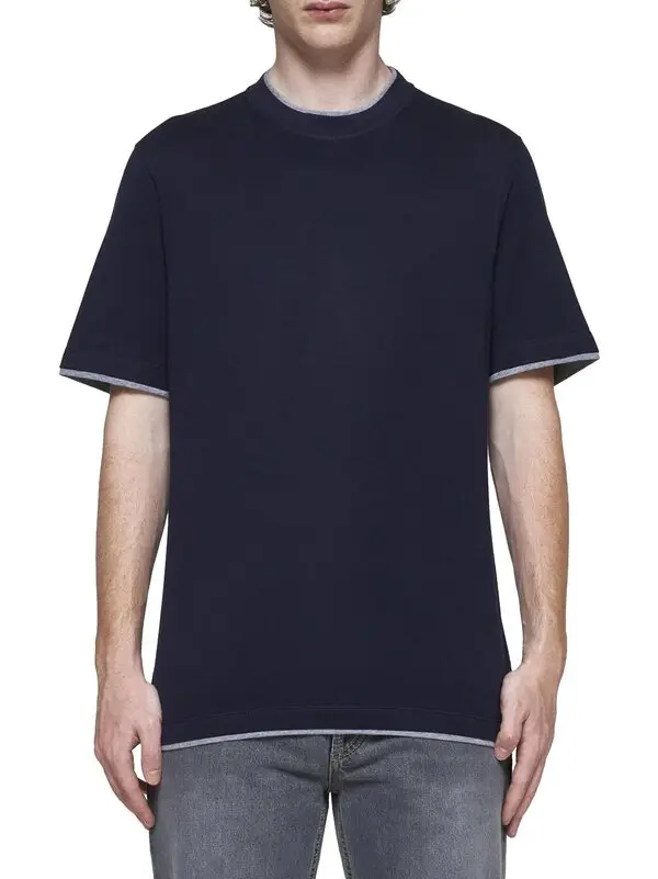 Brunello Cucinelli T-shirt Colour - Navy