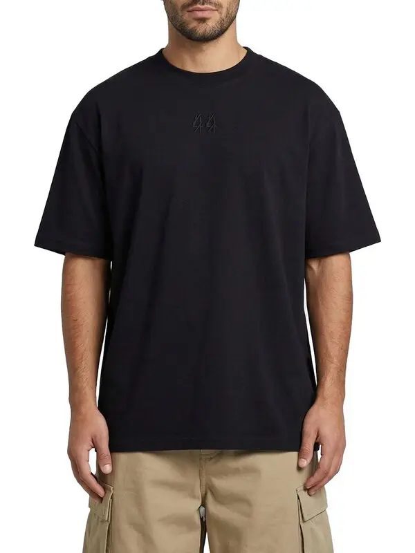 44 LABEL GROUP Maxi Logo Cotton T-shirt - Fa01
