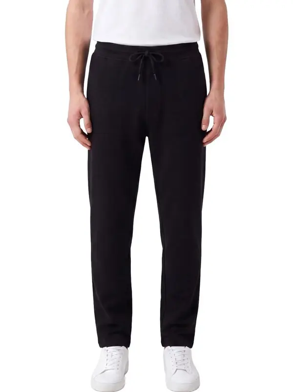 Brunello Cucinelli Wool And Silk Drawstring Jogging Trousers - Black