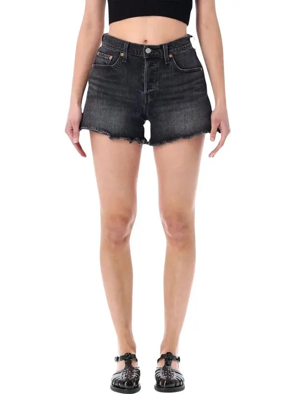 LEVI'S 501® Cotton Denim Shorts - Black