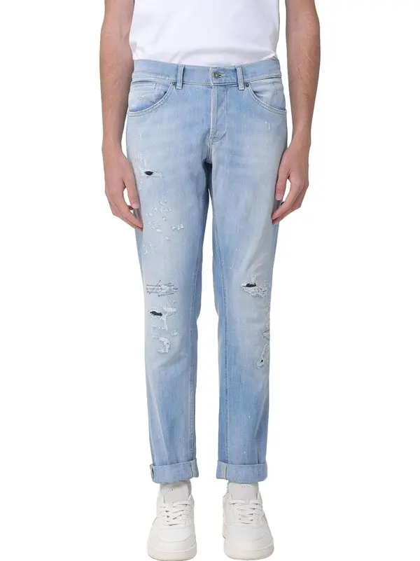 DONDUP Distressed Denim Slim Fit Jeans - Blue