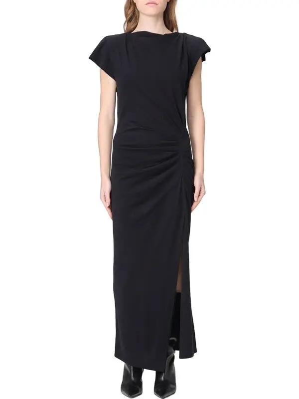 Isabel Marant Étoile Ruched Maxi Dress - Black