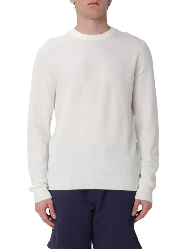 SUN 68 Cotton Crew Neck Pullover - White