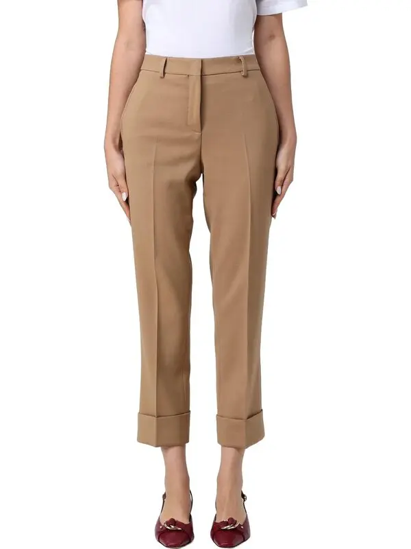 Incotex Tailored Trousers With Cuffed Hem - Beige