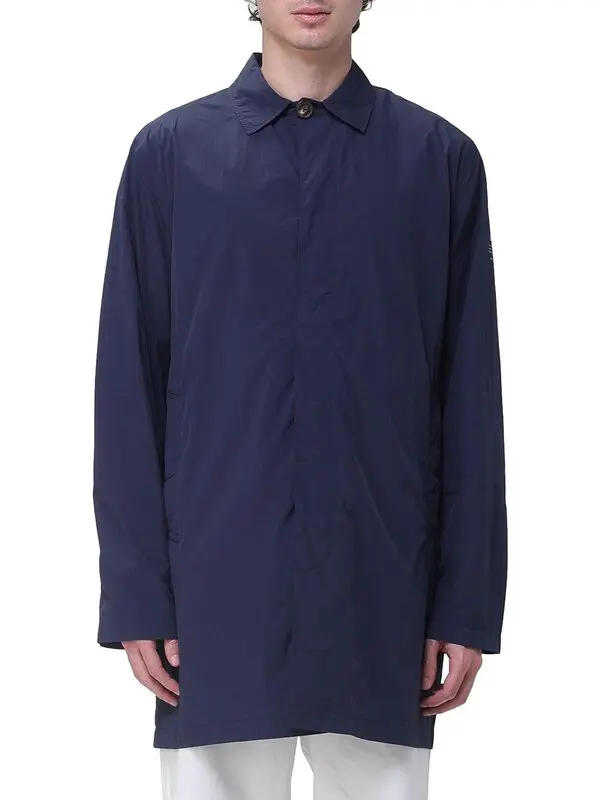 ECOALF Recycled Polyamide Trench Coat - Blue