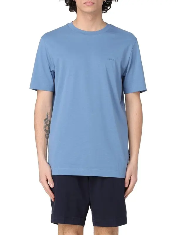BOSS T-shirt Colour - Gnawed Blue