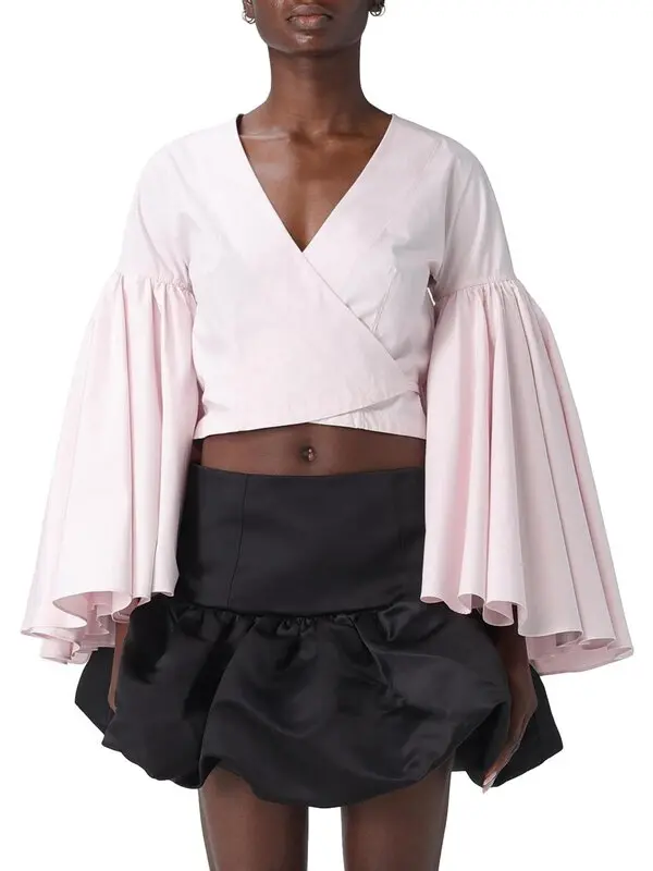Jacquemus Paysan Wrap Top In Cotton - Pink