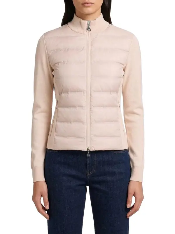 Patrizia Pepe Ultralight Viscose Blend Down Jacket - Ivory