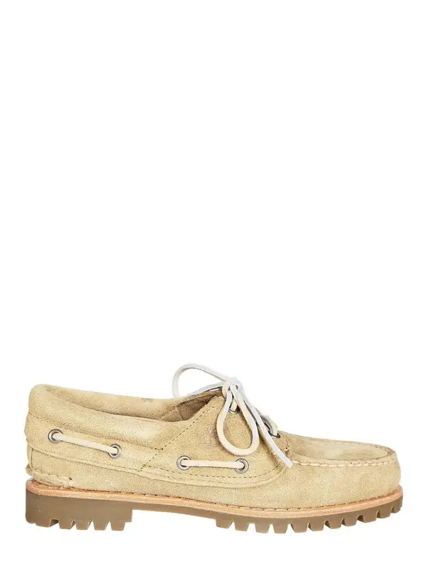 Timberland Suede Loafers With Tie Fastening - Sand