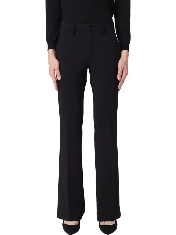 MASON'S Tailored Flared Trousers - Black