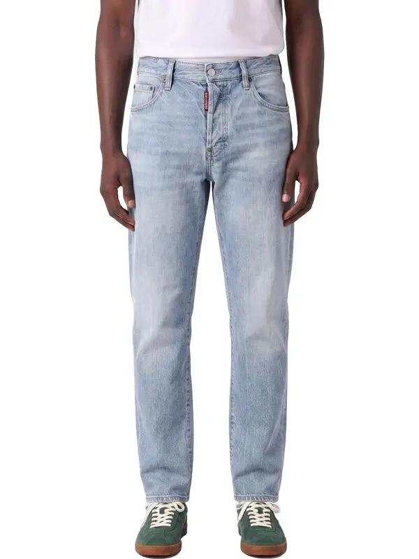 Dsquared2 Slim Fit Cotton Denim Jeans - Blue