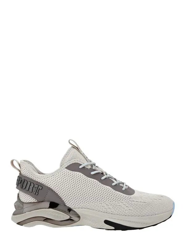PLEIN SPORT Lace Up Knit Sneakers - Violet