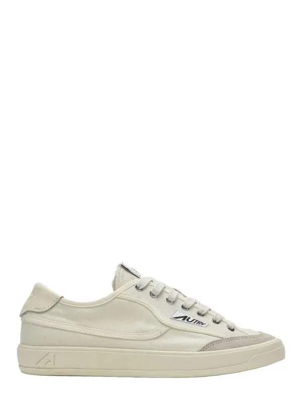 AUTRY Windscape Cotton Canvas Lace-up Sneakers - Beige