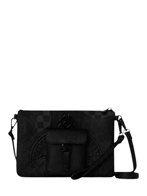 SPRAYGROUND Checkered Crossbody Bag - Black