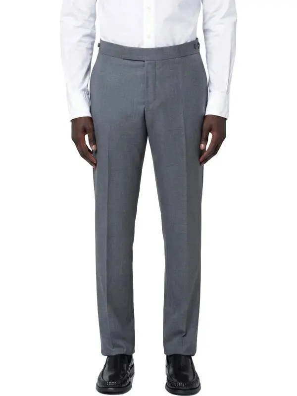 Thom Browne Tailored Wool Trousers - Grey