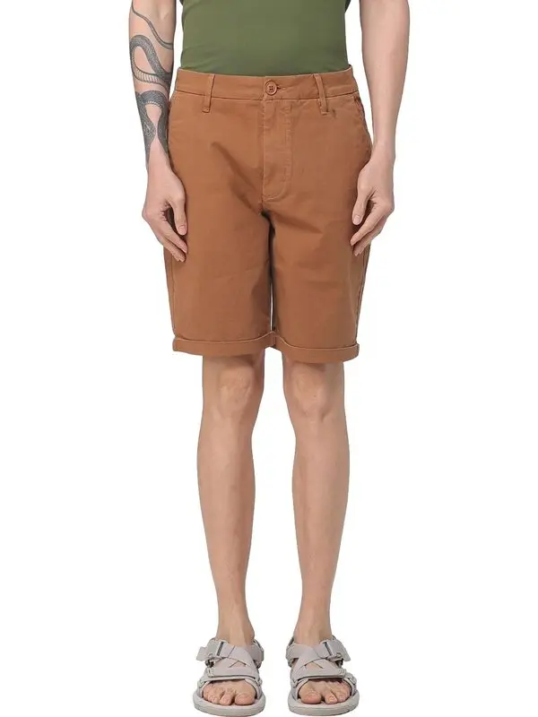 SUN 68 Cotton Chino Shorts - Brown