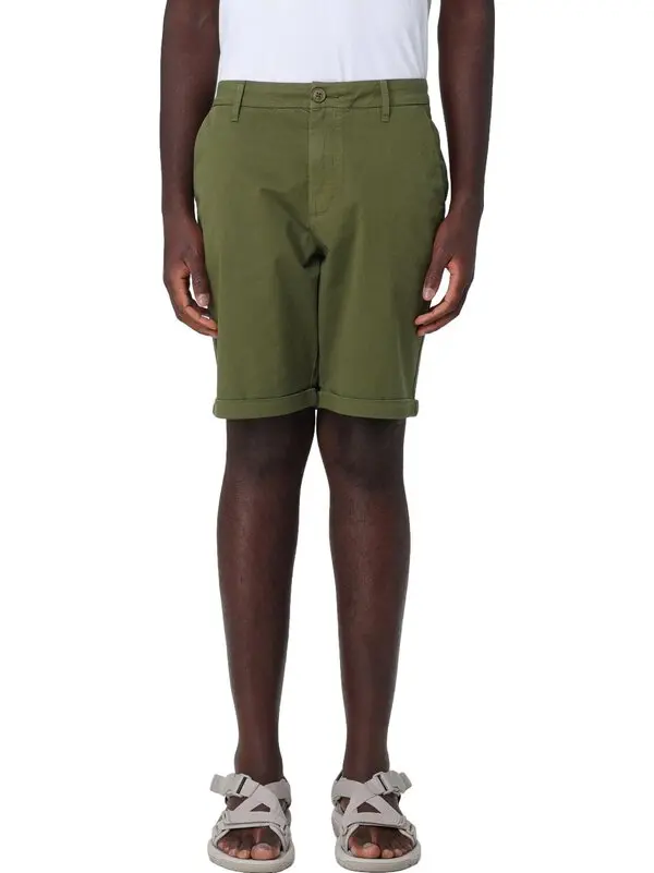 SUN 68 Cotton Chino Shorts - Green