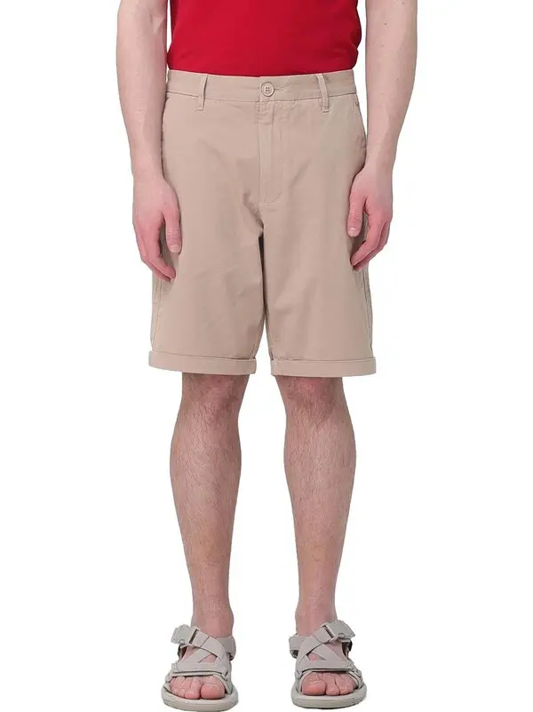SUN 68 Cotton Chino Shorts - Grey