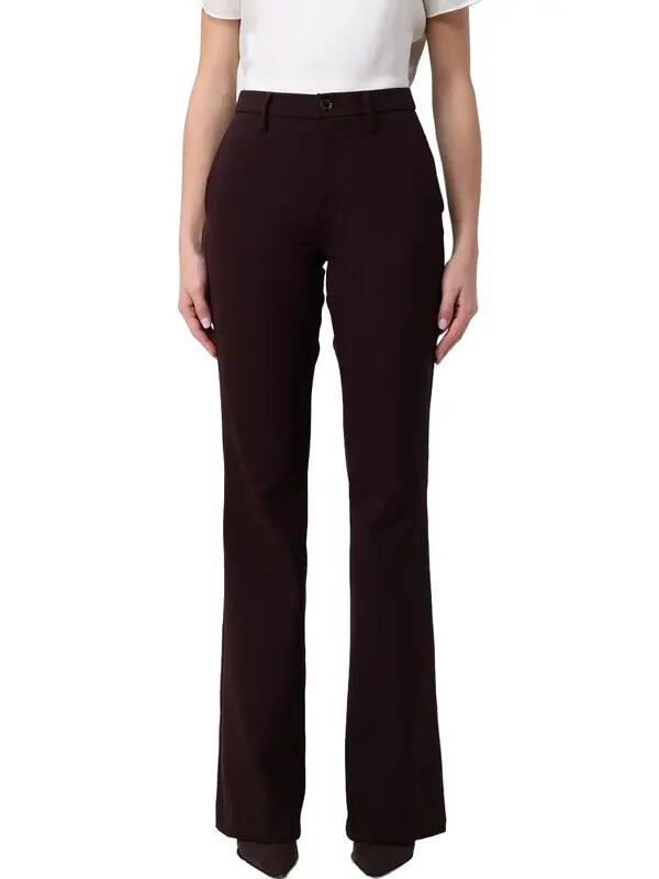 MASON'S Tailored Flared Trousers - Brown