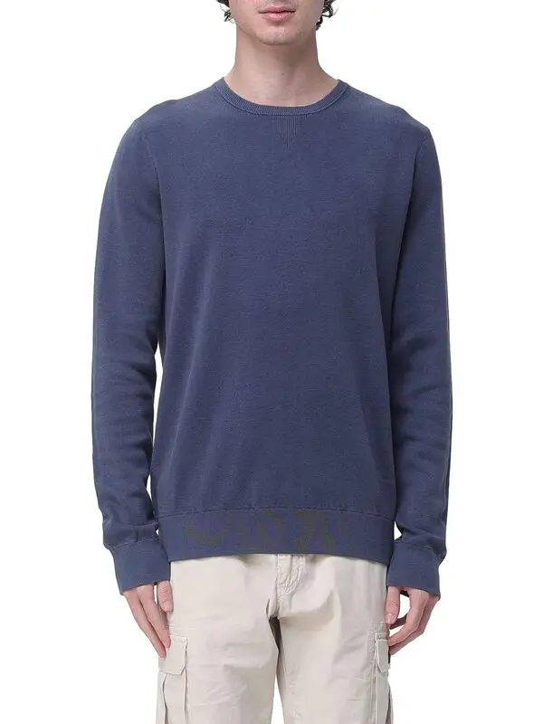 ECOALF Organic Cotton And Linen Crew Neck Jumper - Blue