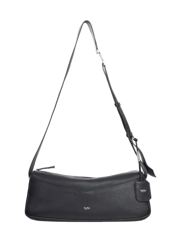 Max Mara Grained Leather Bag - Black