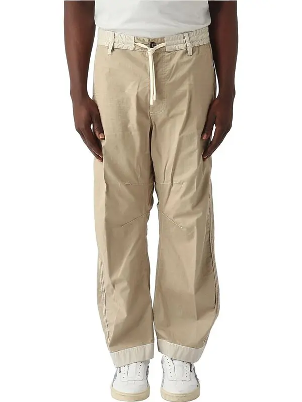 Dsquared2 Stretch Cotton Drawstring Trousers - Cream