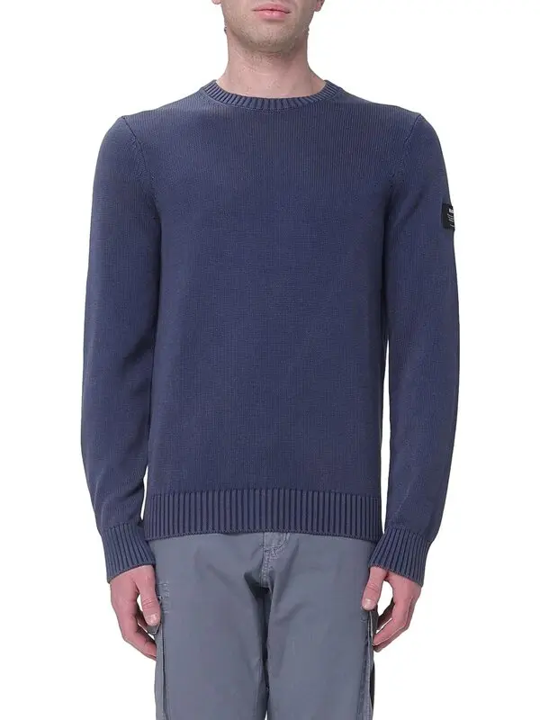ECOALF Recycled Cotton Crew Neck Pullover - Blue
