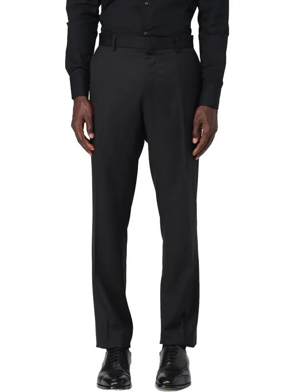 BOSS Tailored Straight Leg Trousers - Black