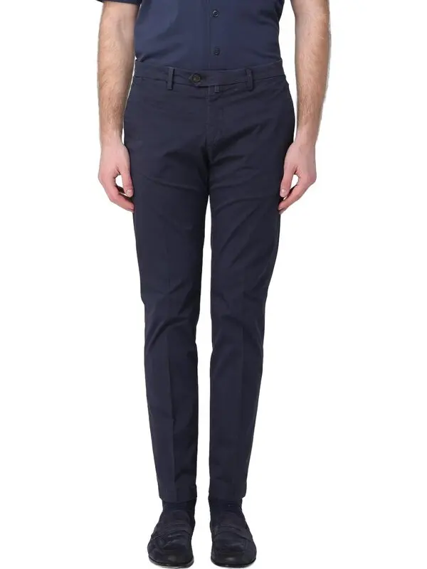 BRIGLIA 1949 Stretch Cotton Chino Trousers - Navy