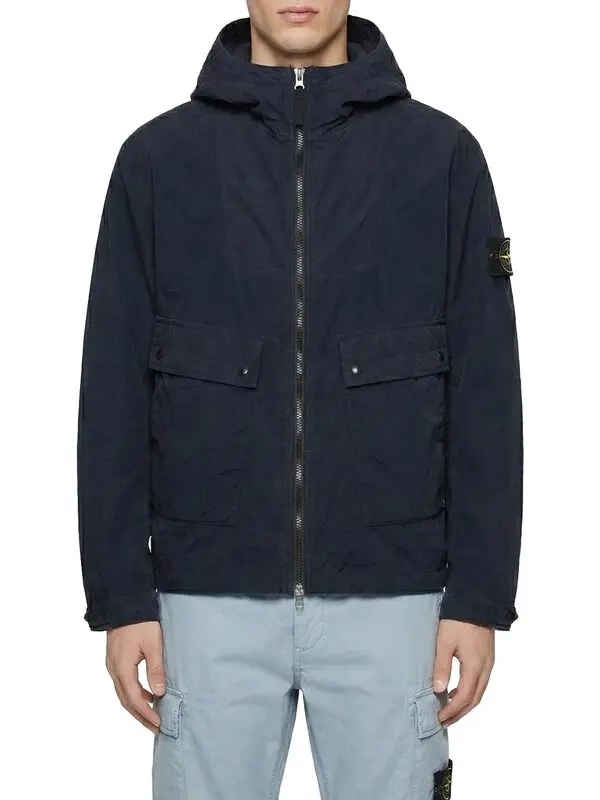 Stone Island Hooded Jacket - Blue