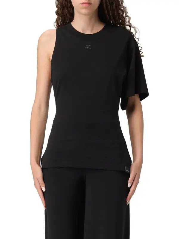 COURREGES Asymmetrical Top - Black