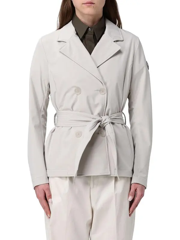 COLMAR Double-breasted Polyester Trench Coat - Ecru