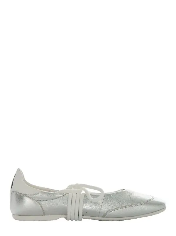 Patrizia Pepe Dancing Skin Ballerinas - Silver