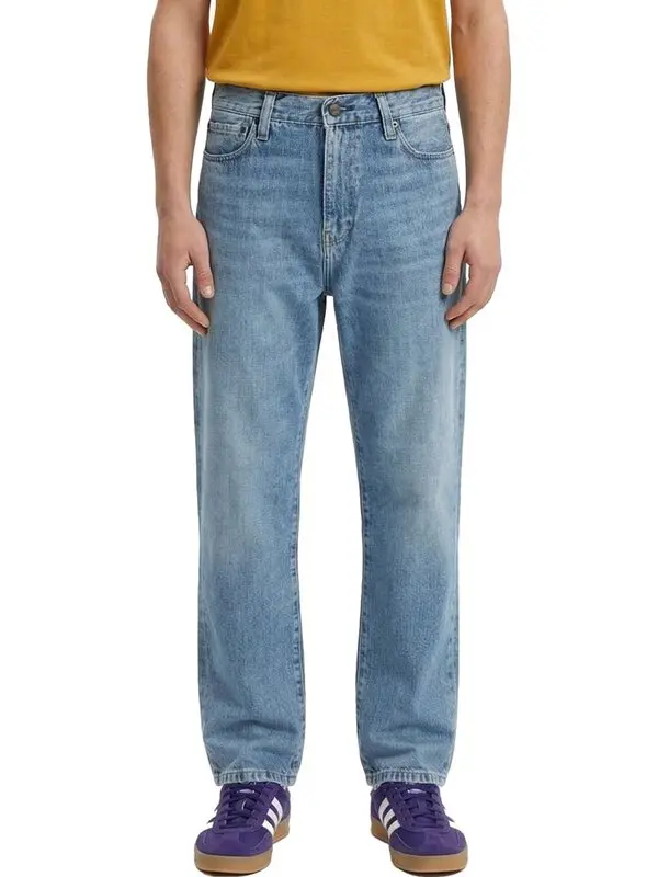 Carhartt Work In Progress Aaron Wide Leg Denim Jeans - Blue