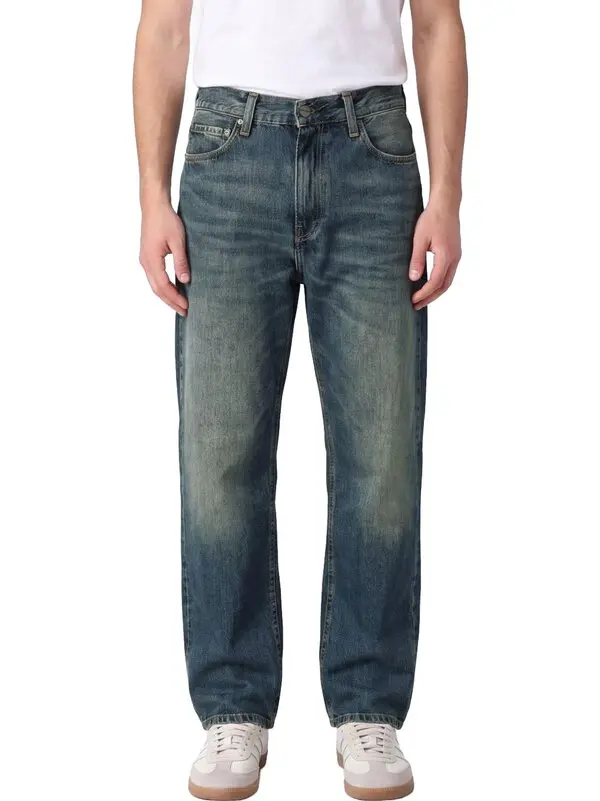 Carhartt Work In Progress Aaron Tapered Fit Cotton Denim Jeans - Navy