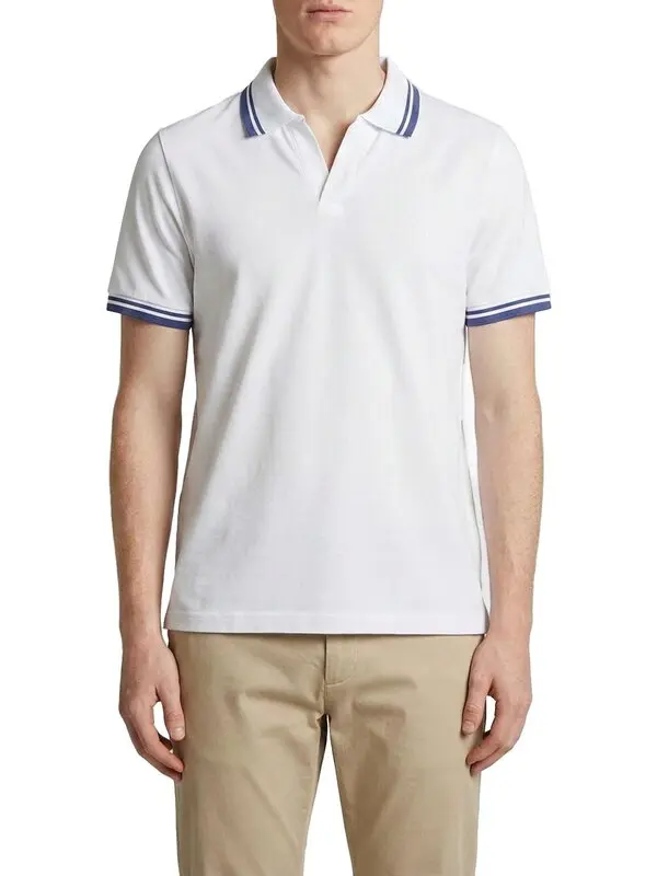FAY Basic Cotton Polo Shirt - White