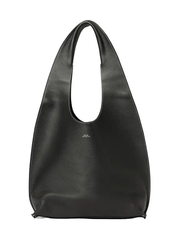 A.p.c. Leather Tote Bag - Black