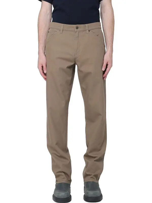 Burberry Straight-leg Cotton Trousers - Brown