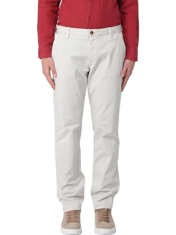 BLAUER. Stretch Cotton Chino Trousers - Grey