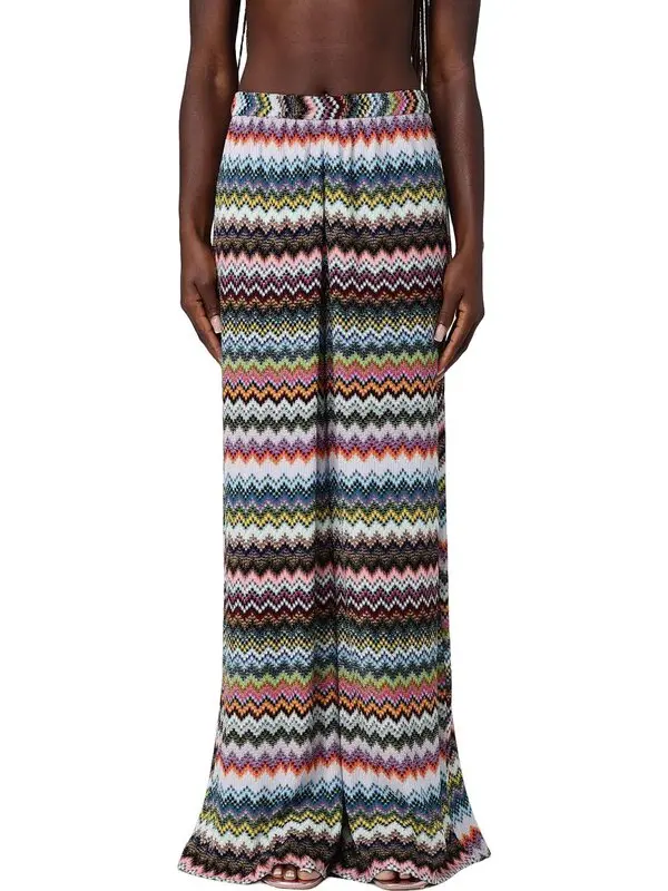 Missoni Zigzag Pattern Viscose Beach Pants - Multicolor