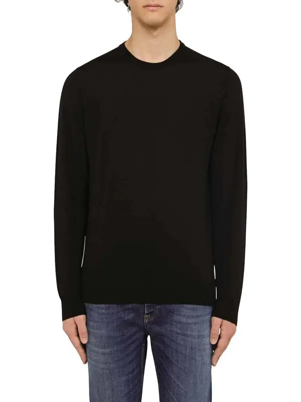 DRUMOHR Long-sleeved Crewneck Sweater - Black