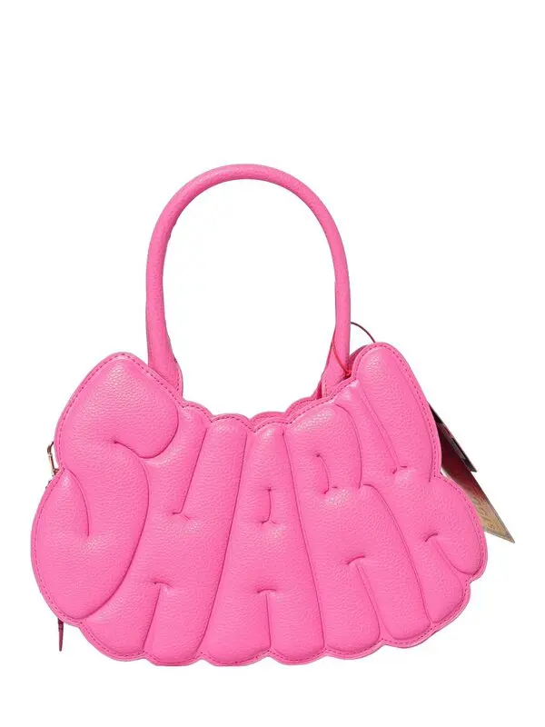 SPRAYGROUND Metallic Drip Shark Bubble Letters Bag - Pink