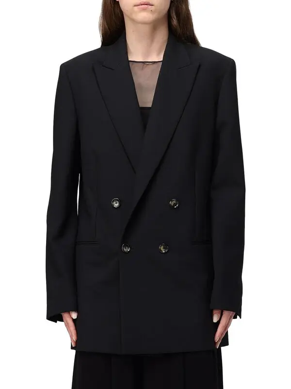 Alberta Ferretti Double Breasted Blazer - Black