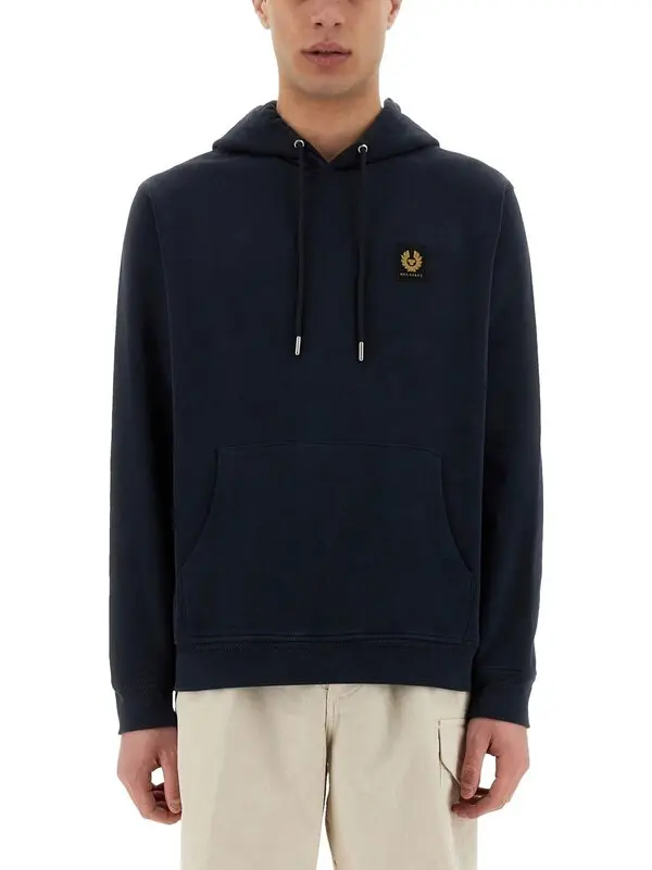Belstaff Cotton Hoodie - Blue