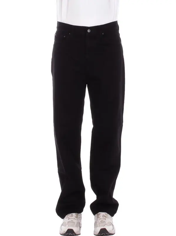 Carhartt Work In Progress Aaron Wide Leg Jeans In Denim - Black